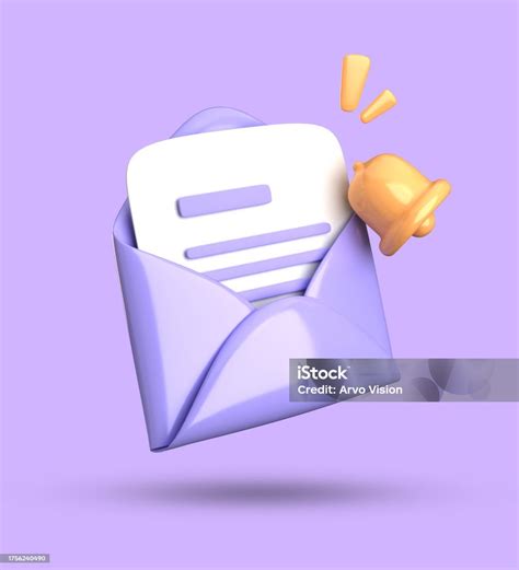 봉투 및 벨 알림의 3d 렌더링 3d 파스텔 아이콘 세트 0명에 대한 스톡 사진 및 기타 이미지 0명 3차원 형태