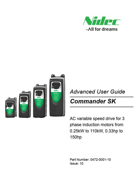 Frequentieregelaars Commander Sk Advanced User Guide En Iss10 0472 0001