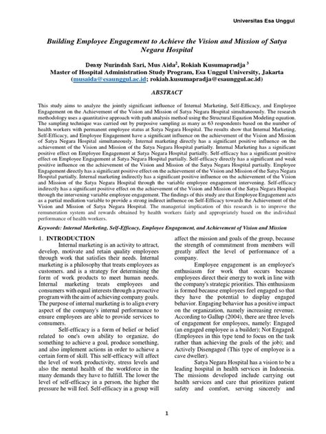 Employee Engagement Journal For Joma Pdf