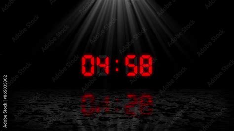Digital Stopwatch Countdown Alarm Clock Timekeeper Or Watch Chronometer Animation Digital Clock