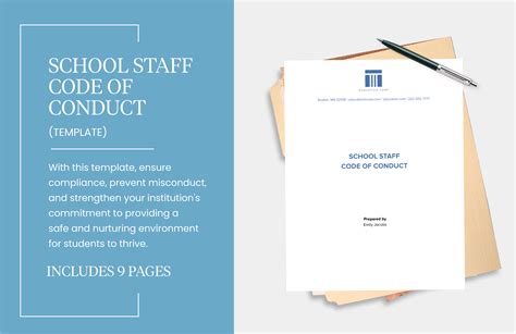 Staff Code Of Conduct Template