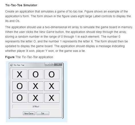 Solved Tic Tac Toe Simulator Create An Application That