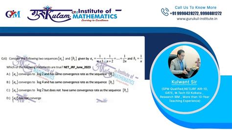 Question 6 Real Analysis Netjrf June 2023 Youtube