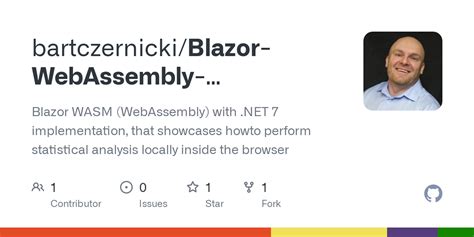 GitHub Bartczernicki Blazor WebAssembly StatisticsAndML DotNet Blazor WASM WebAssembly