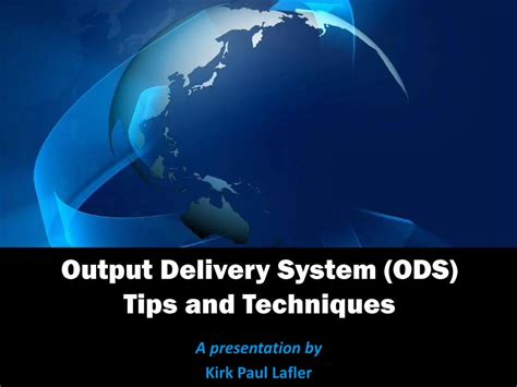 Pdf Output Delivery System Ods Tips And Wp Contentuploads2015112015