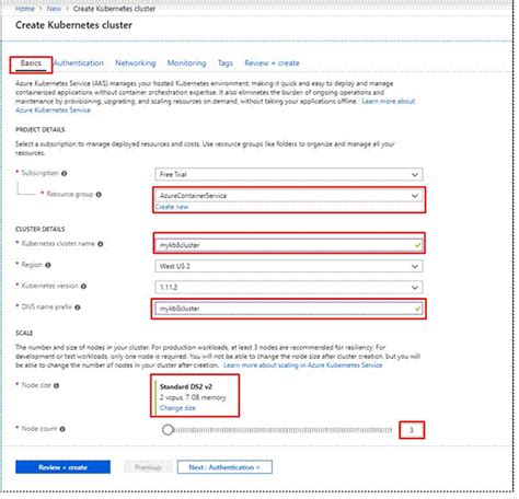 create and deploy an azure kubernetes service cluster