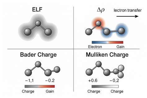 电子转移的多维解析：elf、差分电荷密度、bader与mulliken分析方法的原理与应用 华算科技