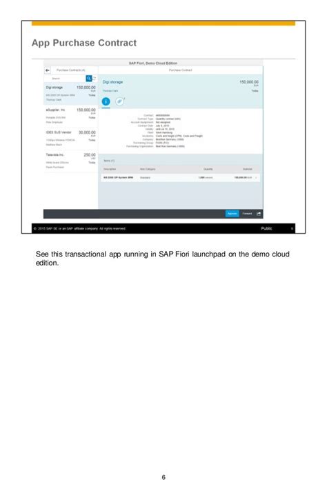 Sap Fiori Demo Cloud Edition