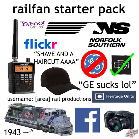 Railfan Starter Pack Oc R Starterpacks