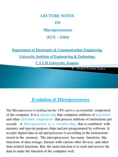 evaluation of microprocessor pdf microprocessor central