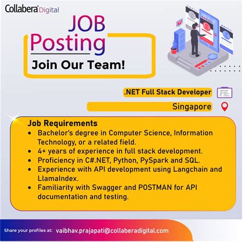 Vaibhav Prajapati On Linkedin Hiring Singaporejob Dotnet Sql