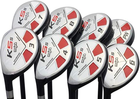 Left Handed Majek K5 Senior Mens Golf All Hybrid Complete Full Set Whi