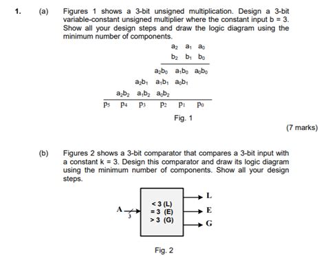 solved 1 a figures 1 shows a 3 bit unsigned