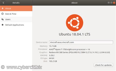 How To Find Os Version In Ubuntu Linux Nixcraft