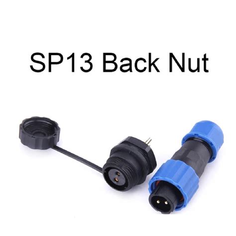 Sp13 Waterproof Connector Ip68 1 2 3 4 5 6 7 9 Pin Cable Connectors