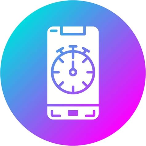 Premium Vector Mobile Stopwatch Vector Icon Can Be Used For Mobile