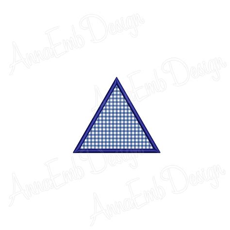 Triangle Applique Embroidery Design Triangle Monogram Etsy Triangle Applique Embroidery Design Triangle Monogram Etsy