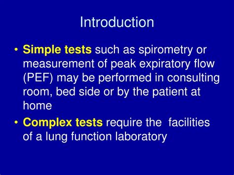 PPT PULMONARY FUNCTION TESTS PowerPoint Presentation Free Download ID