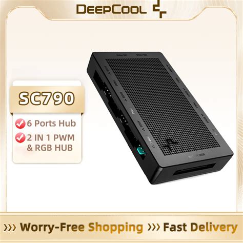 DeepCool SC ถง PWM ARGB Hub Magnetic Attraction V pin ARGB พดลม Splitter Sata