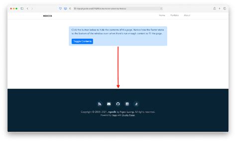 Sticky Footer Solved By Flexbox ⌈ Ngoclb