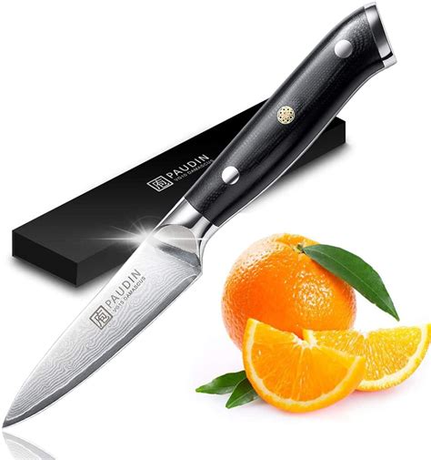 Paudin Damascus Paring Knife - The Hungry Pinner