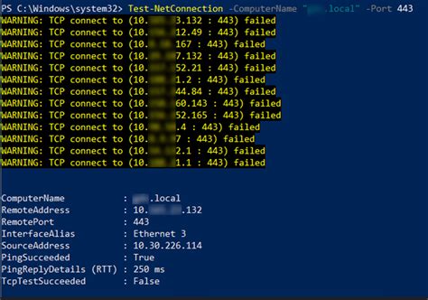 diagnosing network connection issues