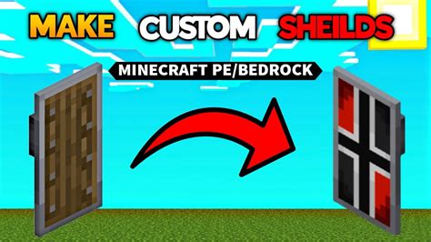 How To Make Custom Shield Easily Minecraft Tutorial Youtube