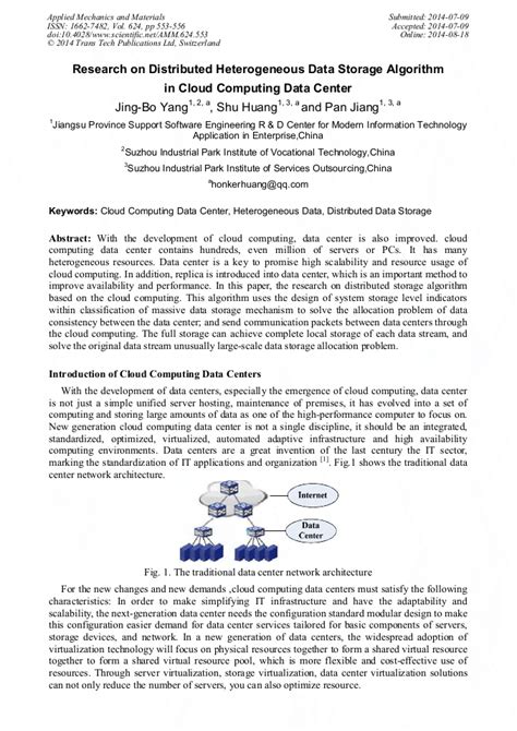 Research On Distributed Heterogeneous Data Storage Algorithm In Cloud