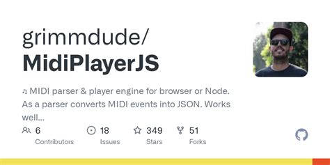 Github Grimmdudemidiplayerjs ♬ Midi Parser And Player Engine For