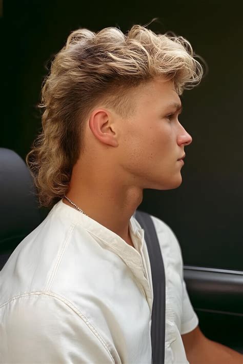 20 Blonde Mullet Variations For Mens Summer Look