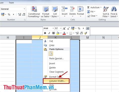 Adjusting Column Width And Row Height In Excel