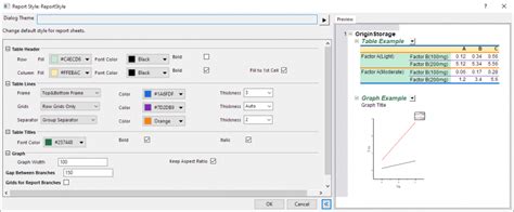 Help Online Origin Help Customizing Report Style