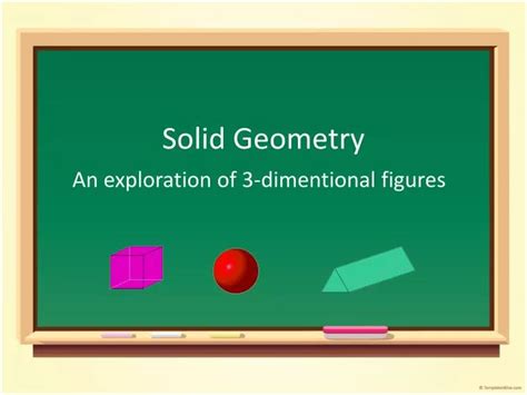 PPT Solid Geometry PowerPoint Presentation Free Download ID