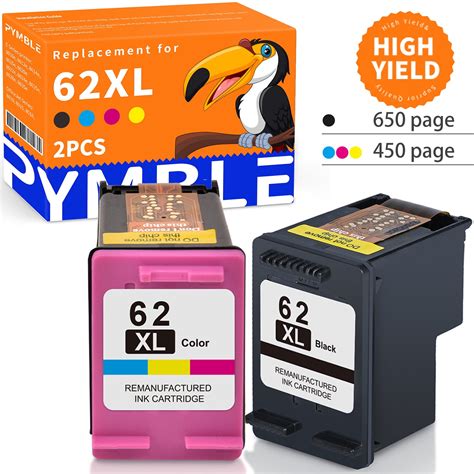 62XL Ink Cartridges for HP 62 Ink Cartridges for HP Printers Envy 5540 ...