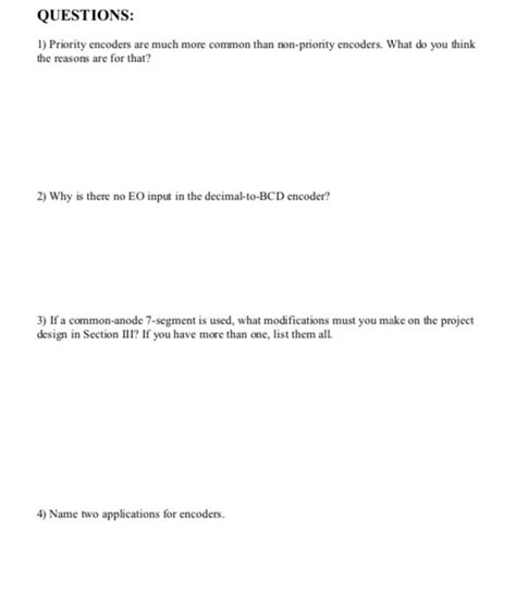Solved Priority Encoders Are Much More Common Than Chegg