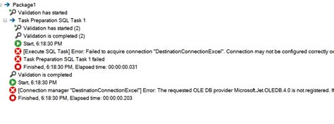 TIPS SSIS Export Data From SQL Server To Excel Fail