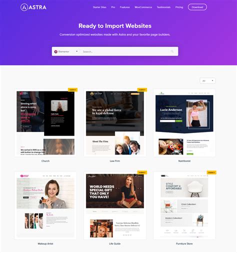 Generatepress Starter Templates