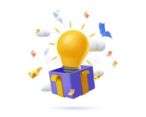 Big Light Bulb Idea Innovation Brainstorming Creativity Concept Big Light Bulb As Metaphor