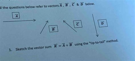 ll the questions below refer to vectors vector a vector b vector c