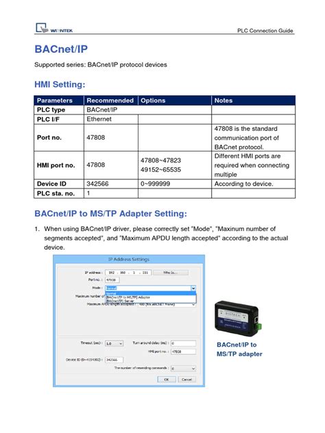 Bacnetip Pdf Programmable Logic Controller Internet Protocols