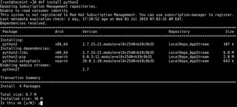 How To Install Python Or Python In RHEL