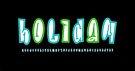 낙서 긴 글꼴 만화 스타일의 만화 알파벳 즐거운 좁은 소문자와 숫자 벡터 일러스트 레이 션 10eps 3차원 형태에 대한 스톡