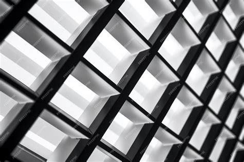 Premium Photo Minimalist Black And White Angular Grid Pattern