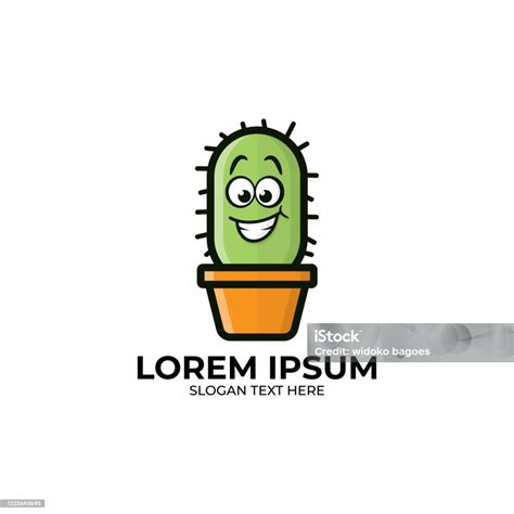 행복 한 얼굴 벡터 그림 귀여운 즙이 많은 또는 선인장 식물입니다 선인장 만화 캐릭터 흰색 배경에 격리 된 플랫 스타일 디자인 가공의 인물에 대한 스톡 벡터 아트 및 기타