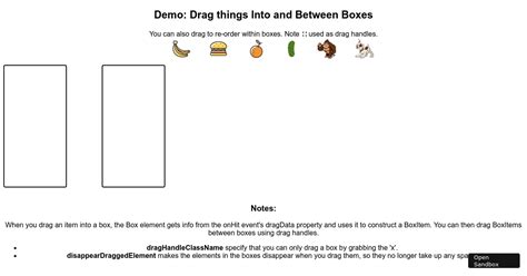 react drag drop container codesandbox
