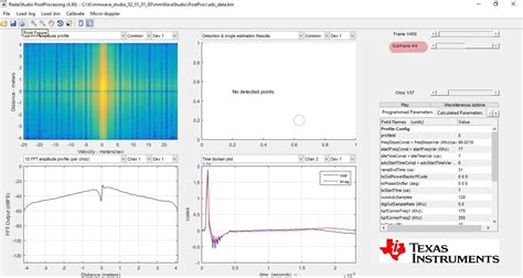 AWR1642BOOST DCA1000 EVM Mmwave Studio 2 1 1 0 PostProc Of Of 2D FFT In Advanced Frame