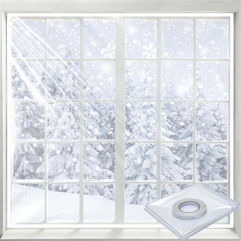 Frienda 63 X 212 Inch Window Insulation Kit Window Plastic For