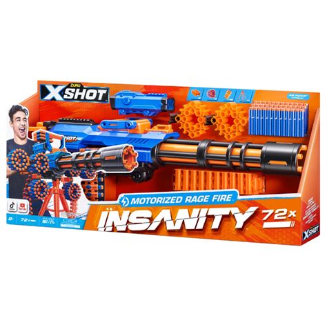XSHOT Insanity Motorised Rage Fire Dart Blaster With Tripod Stand Outdoor Sports Pool Toys