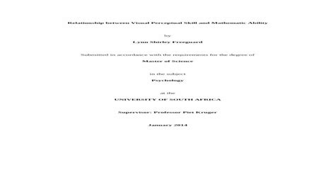 Pdf Relationship Between Visual Perceptual Skill And Dokumen Tips