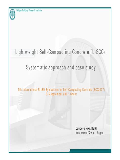 Argex Lightweight Scc Presentation Pdf Concrete Structural